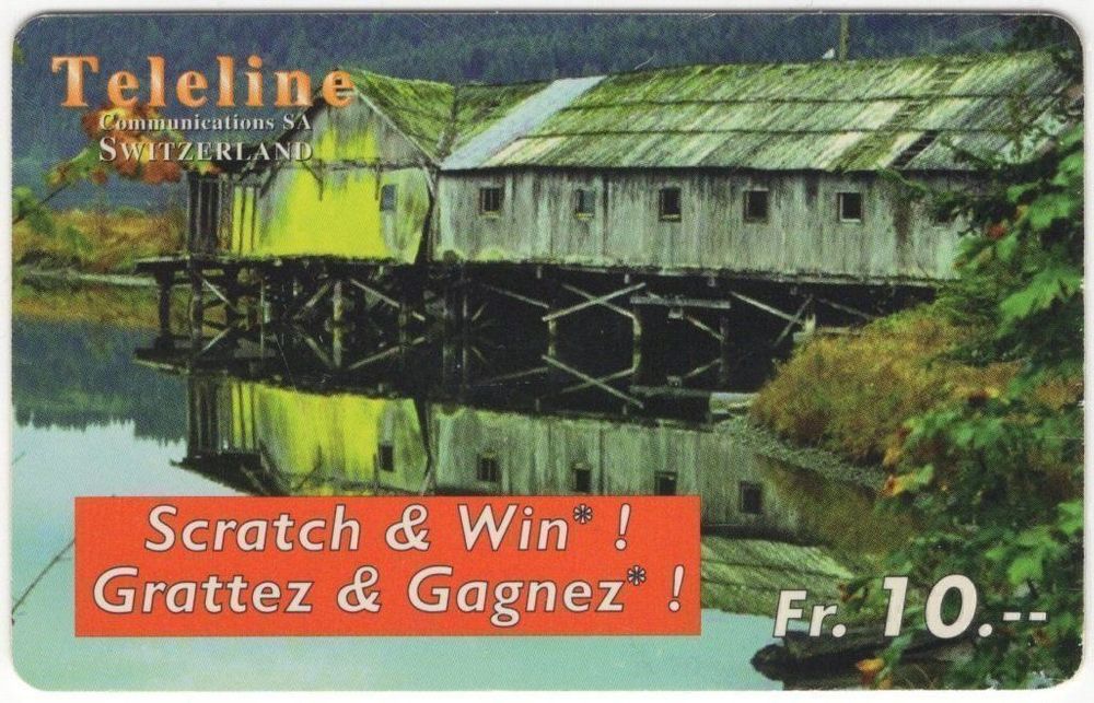 seltene TELELINE Prepaid Telefonkarte - Pfahlbauten (Gebraucht) in Eglisau für CHF 1.5 – mit ...