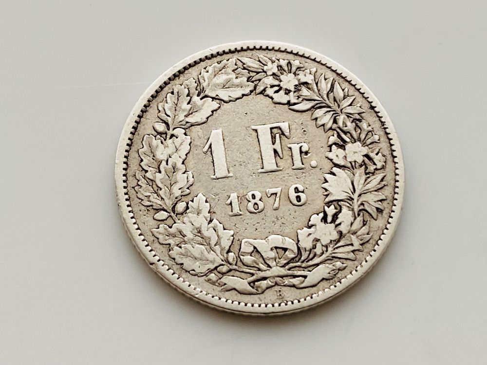 1876 Silber 1 Franken Münze Schweiz ab nur CHF 1.- (Gebraucht) in für ...