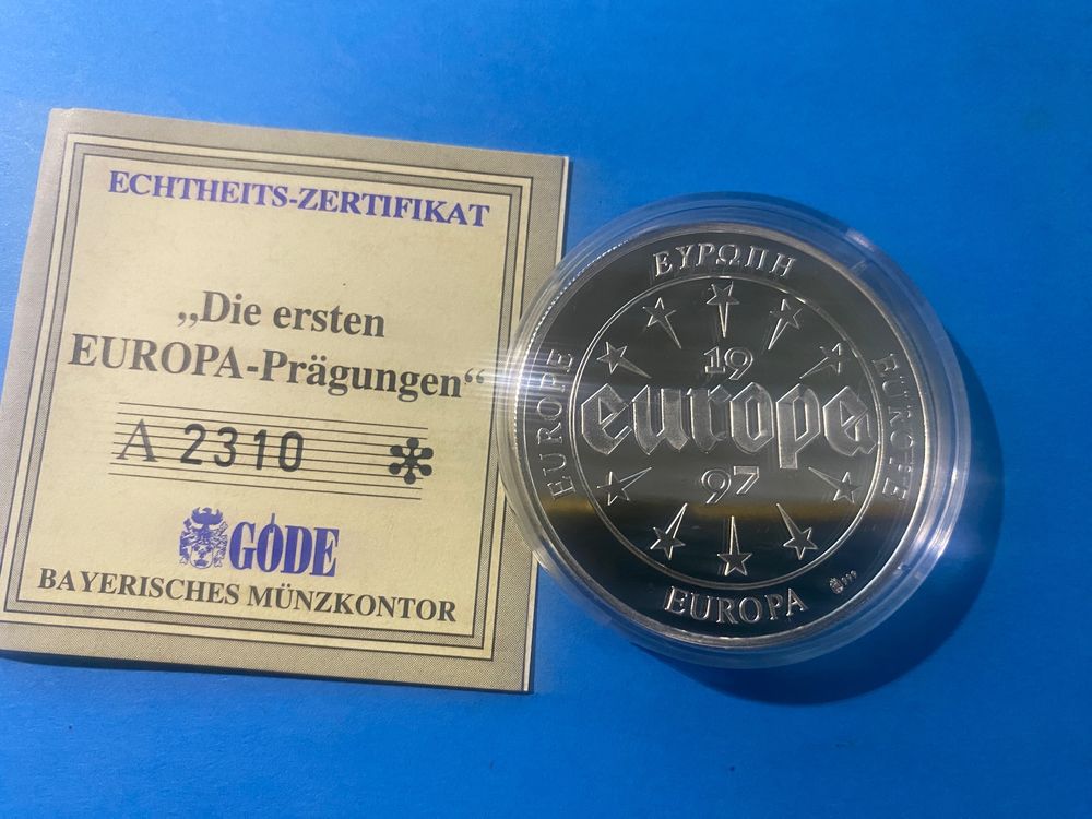 NOUVEAU : MEDAILLE EUROPA - 1997 - ITALIE - SPL - ARGENT 999 | Kaufen ...