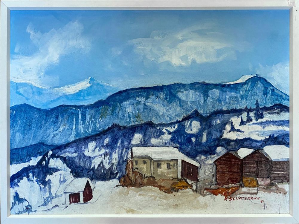 Erfrischendes Bild Gemälde Flims Foppa | Kaufen auf Ricardo