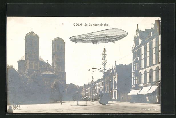 Cöln, Zeppelin L. Z. II an der St. Gere (Antik) in Berlin für CHF 3 ...
