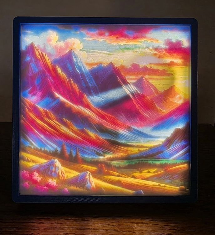 Custom 3D-Printed Lithophane Lamp – Personalized Photo (Neu und ...