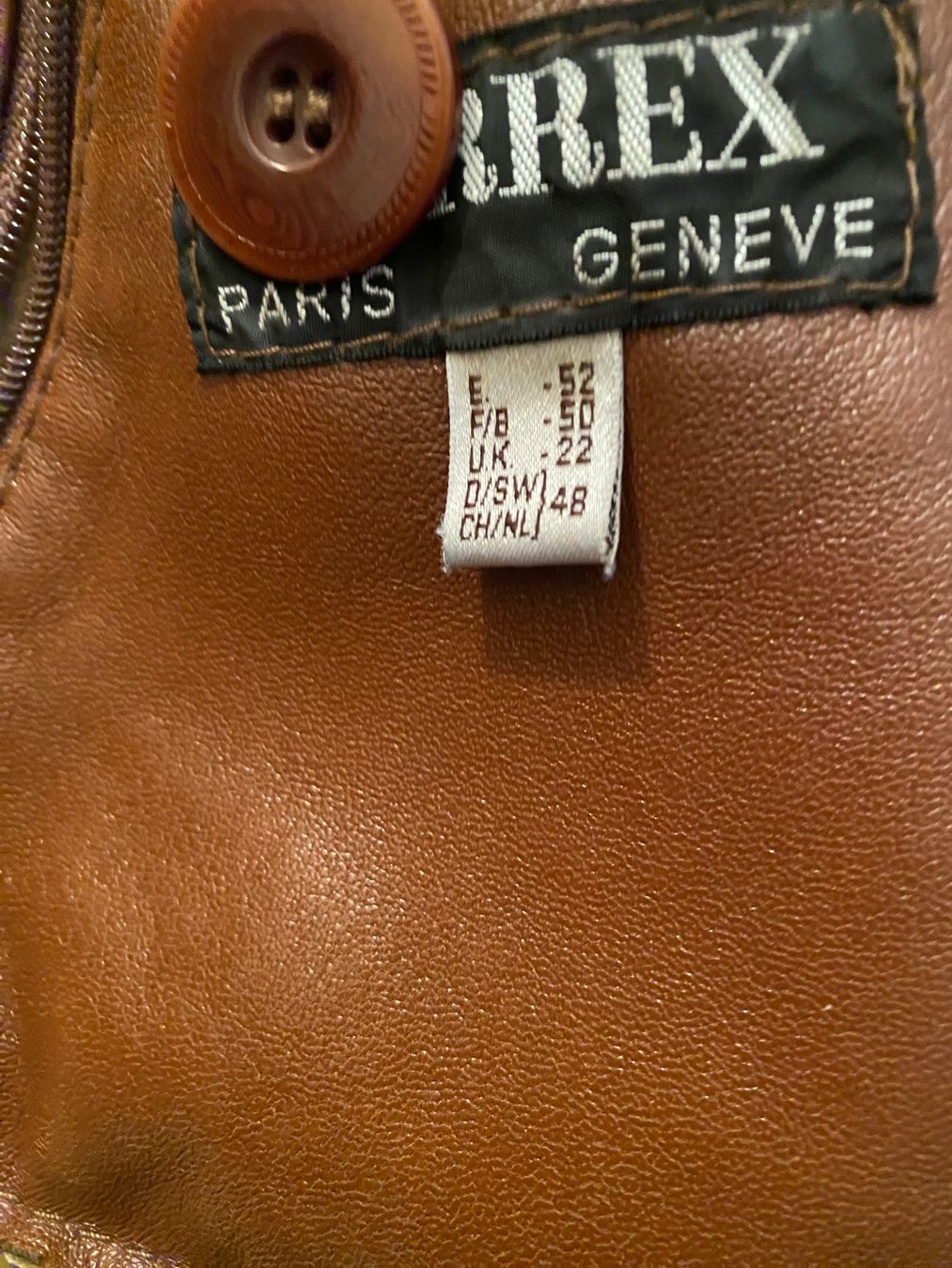 Manteau en cuir et fourrure véritable (mouton retourné) (D'occasion) à ...