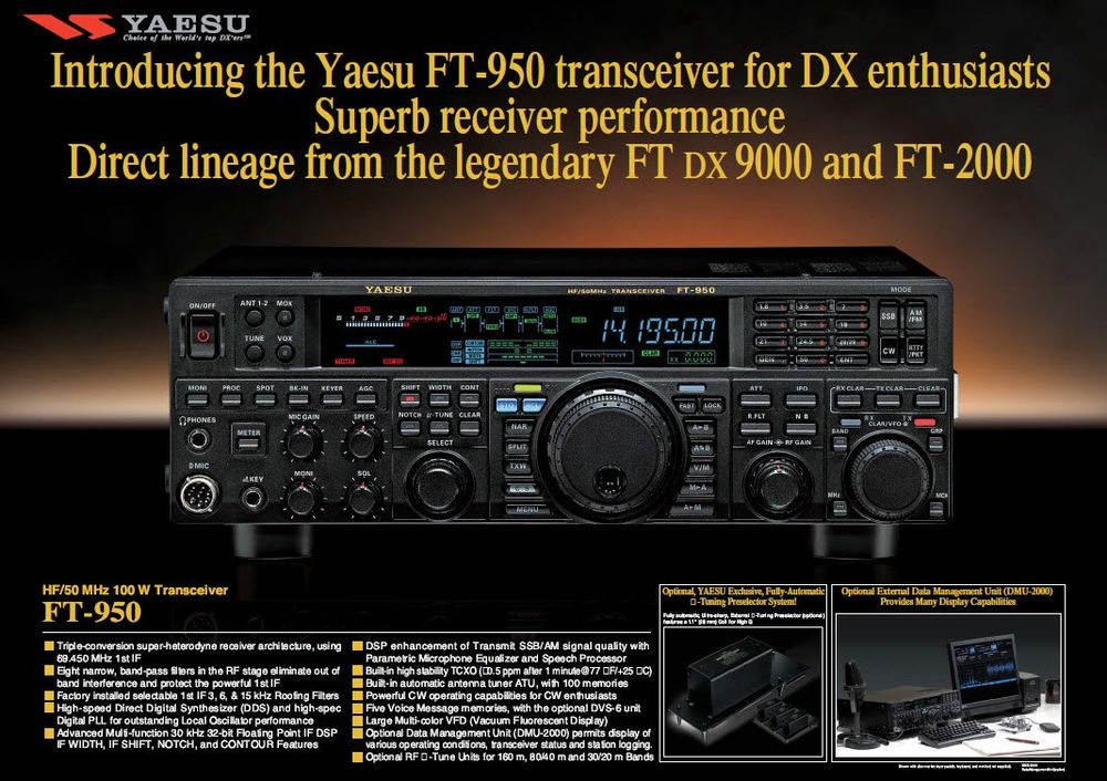 Amateurfunk / YAESU FT-950 Transceiver inkl. ADMS-950 (Gebraucht) in Zug für CHF 500 – nur ...