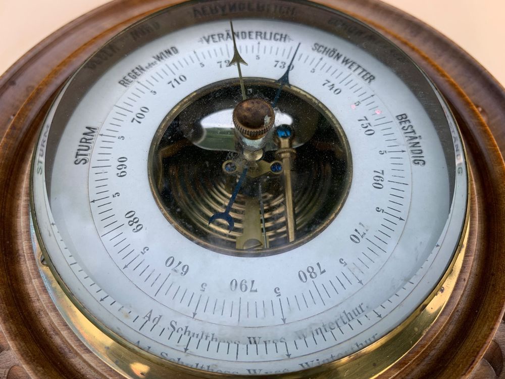 schöner Barometer Ad. Schulthess-Wyss Winterthur (Gebraucht) in ...