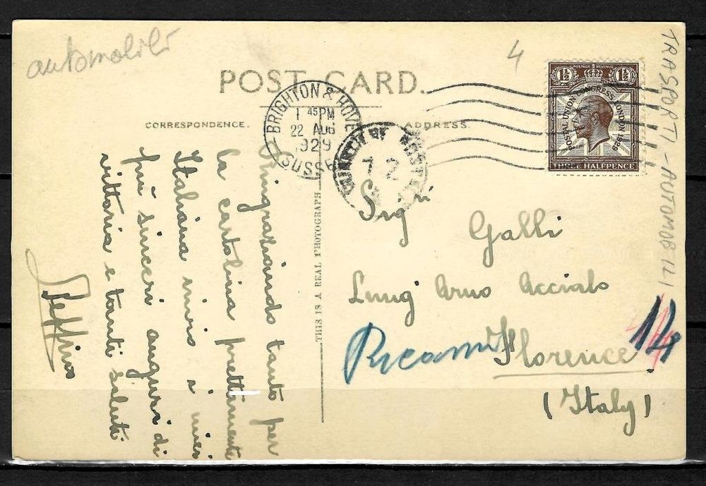 Top 1929 Postkarte Brighton (England) - The Palace Pier (Gebraucht) in ...