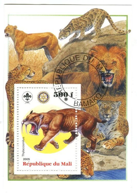 Block "Löwen, Leopard, Gepard". Mali (Neu und originalverpackt) in ...