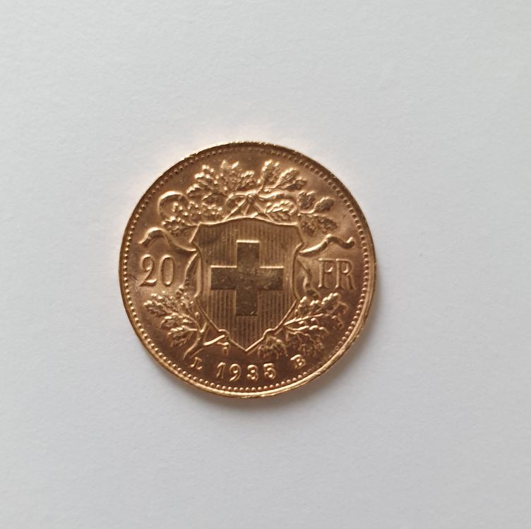 20-er-Goldvreneli (Vreneli) 1935 LB | Kaufen auf Ricardo