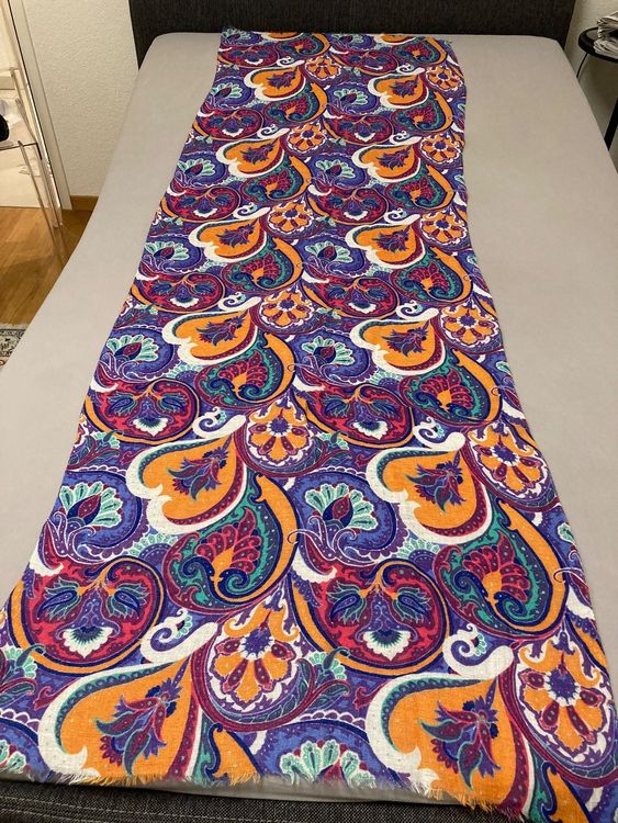ETRO 100 % Leinenschal Paisleymuster bunt 200/68 cm ca. (Neu (gemäss Beschreibung)) in Berneck ...