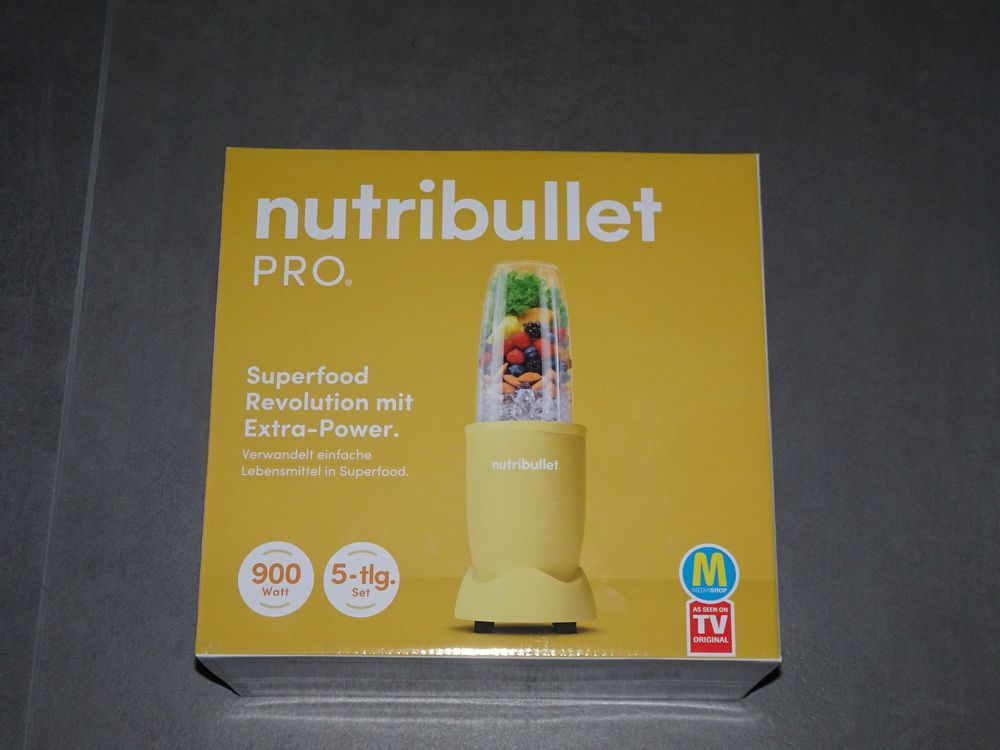 Nutribullet PRO 900W gelb 5-teilig (Neu und originalverpackt) in ...