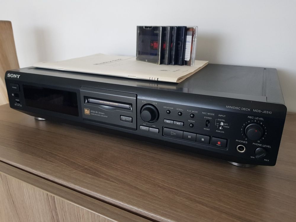 Sony MiniDisc Recorder Deck MDS-JE510 - Topzustand (Gebraucht) in ...