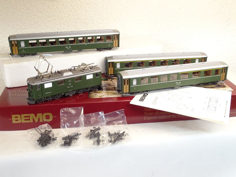 Bemo 7215 100 RhB Schnellzug Set, Ge4/4 Albula, H0m, OVP (Neu und originalverpackt) in Wohlen AG ...