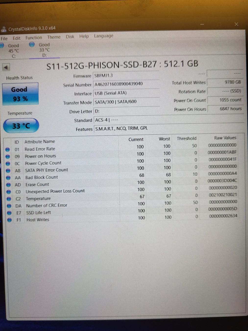 Phison SSD 512GB M.2 SATA (Gebraucht) in Unterengstringen für CHF 22 ...