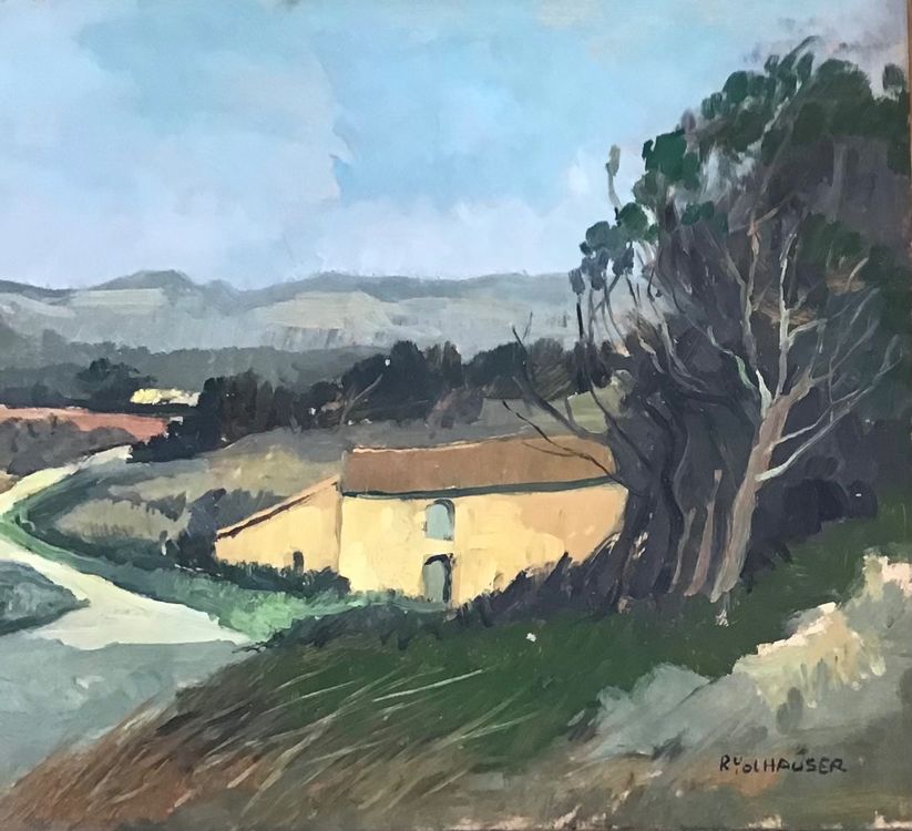 Renée Yolande HAUSER (1919-2008) Landschaft Gemälde (D'occasion) à Root ...