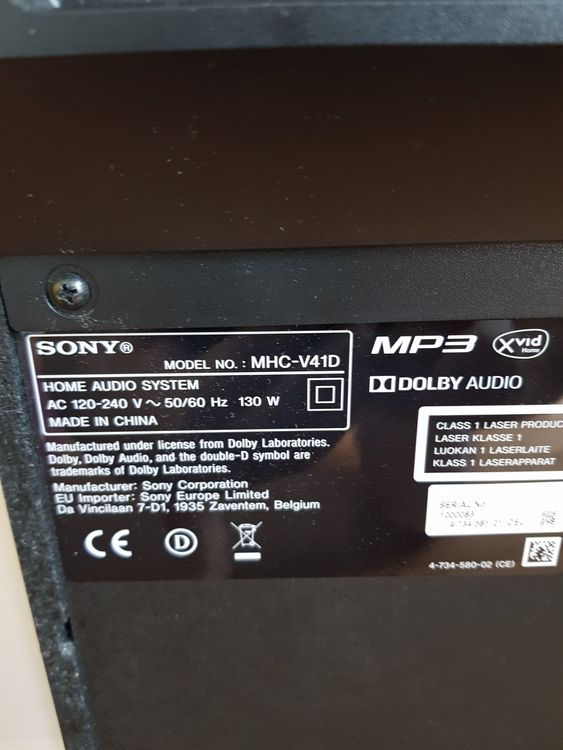 Sony MHC-V41D High Power Audio System with Bluetooth (Gebraucht) in Dietikon für CHF 149 – nur ...