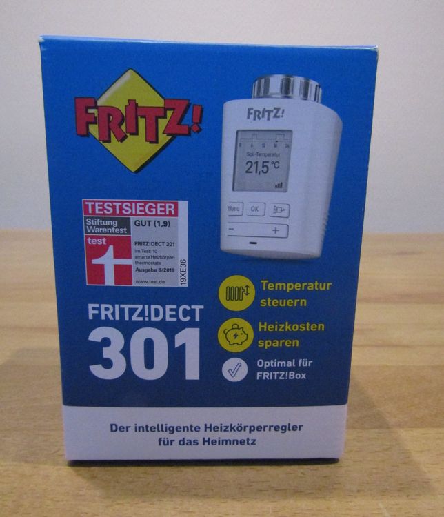 FRITZ!DECT 301, HEIZUNGS-THERMOSTAT, DER INTELLIGENTE REGLER (Neu und ...