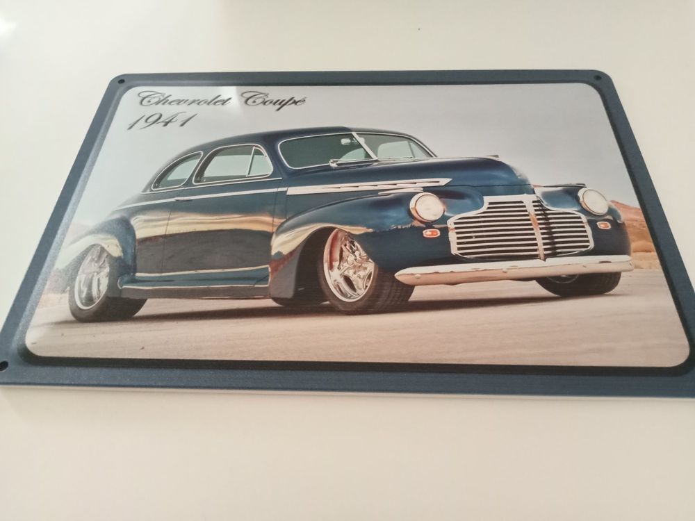 Blechschild-CHEVROLET COUPE 1941 (Neu und originalverpackt) in Rupperswil für CHF 16.95 – mit ...