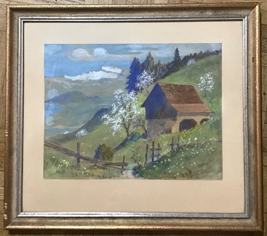 Alpenhüte Aquarell Unleserlich Signiert (Gebraucht) in Root für CHF 5 – mit Lieferung auf ...