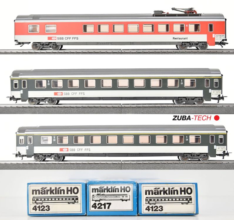 Märklin 3x Personenwagen EW IV SBB, H0 WS mit OVP (Gebraucht) in St. Gallen für CHF 45 – mit ...