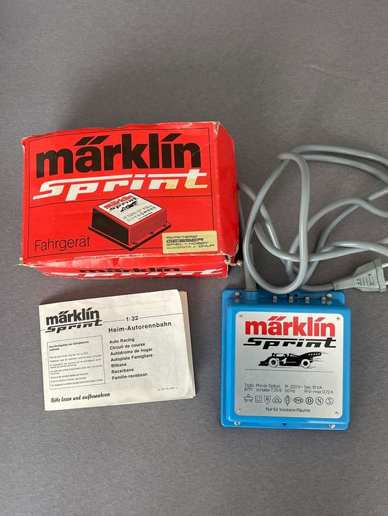 Märklin Trafo Sprint Fahrgerät 6771 für Heim-Autorennbahn | Kaufen auf ...
