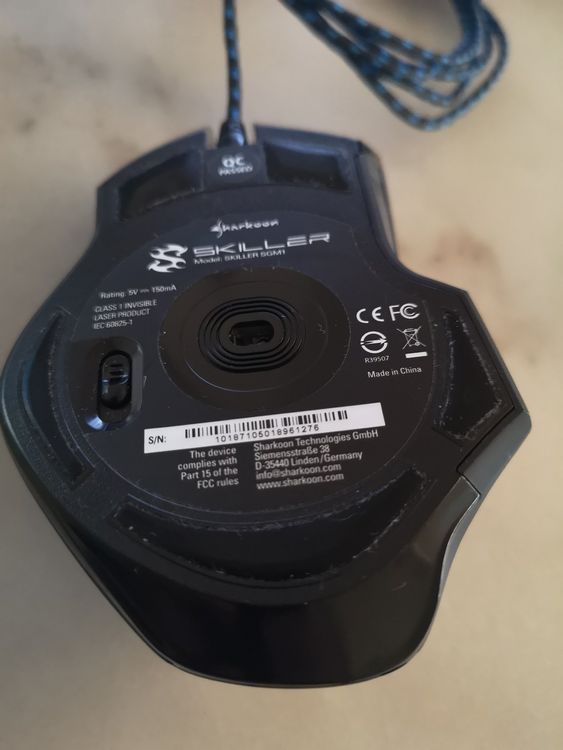 SKILLER Sharkoon Mouse SKILLER SGM1 Gaming Maus (schwarz) (Gebraucht ...