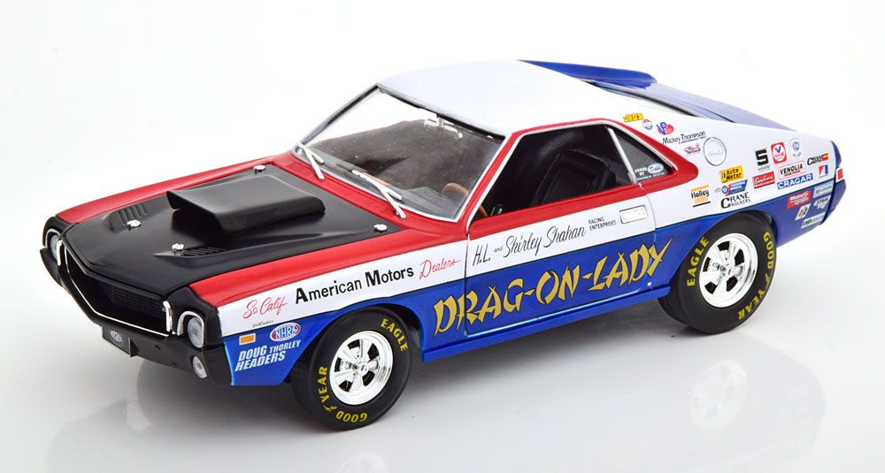AMC/AMX S/S DRAG ON LADY 1969 1:18 AUTOWORLD (Neu und originalverpackt ...