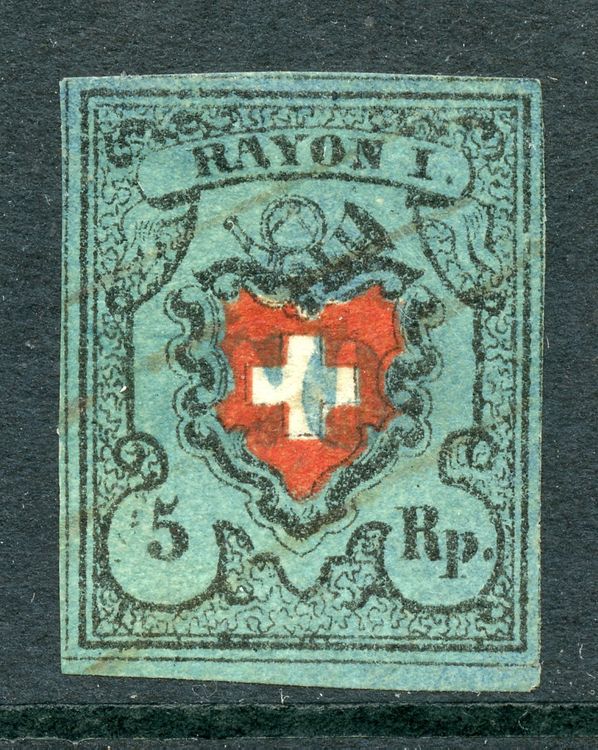 Zst 15 Ib Type 34 mit Kreuzeinfassung / Attest Max Hertsch (Gebraucht ...