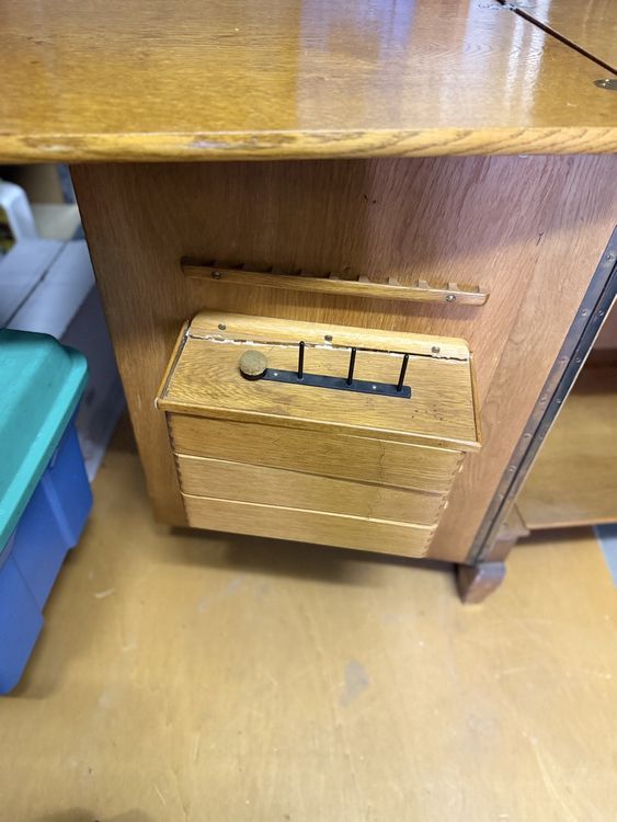 Pfaff Alpina Nähmaschine im Tisch, Vintage 1943, Rarität (Gebraucht) in ...
