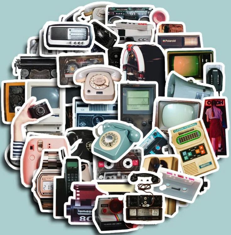 50 Stk. Sticker - Alte Dinge aus den 60 bis 80 er Jahre | Kaufen auf ...