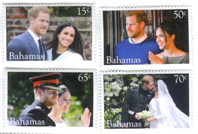 Briefmarken "Prinz Harry und Meghan Markle". Bahamas (Neu und ...
