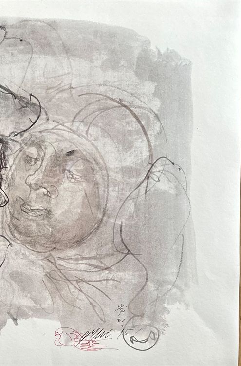 Hans Erni (1909-2015) Litho.Handsig.Mit Taube Zeichnung | Kaufen auf Ricardo