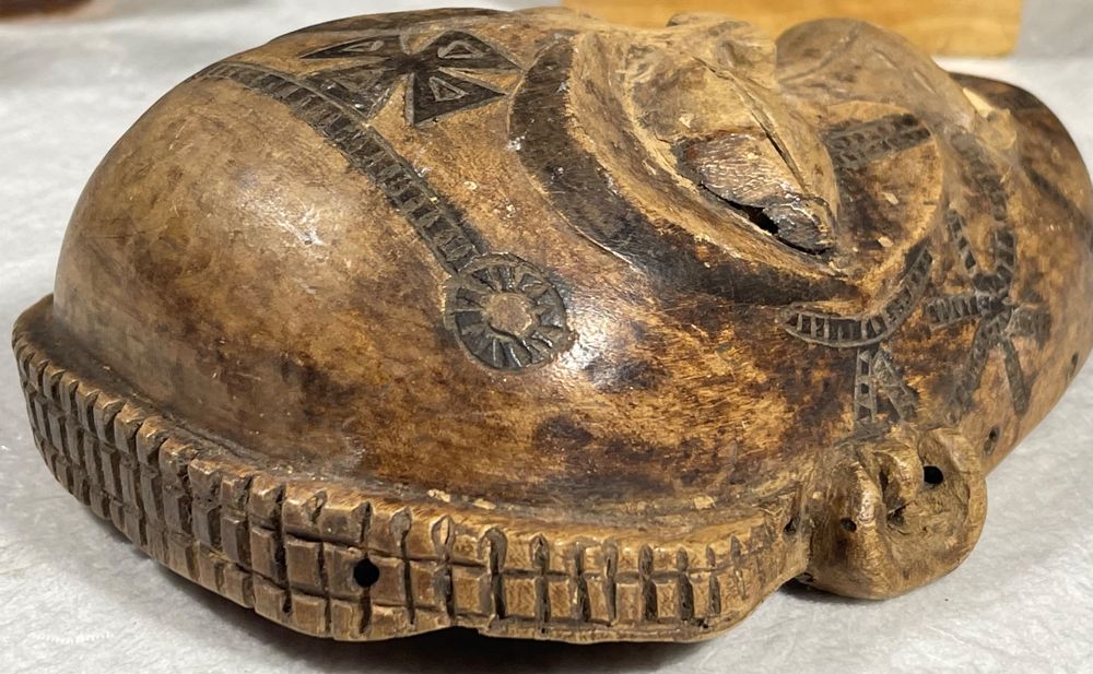 Erste Hälfte 20.Jh Afrikanische Holz Maske mit schönen Schni | Kaufen ...