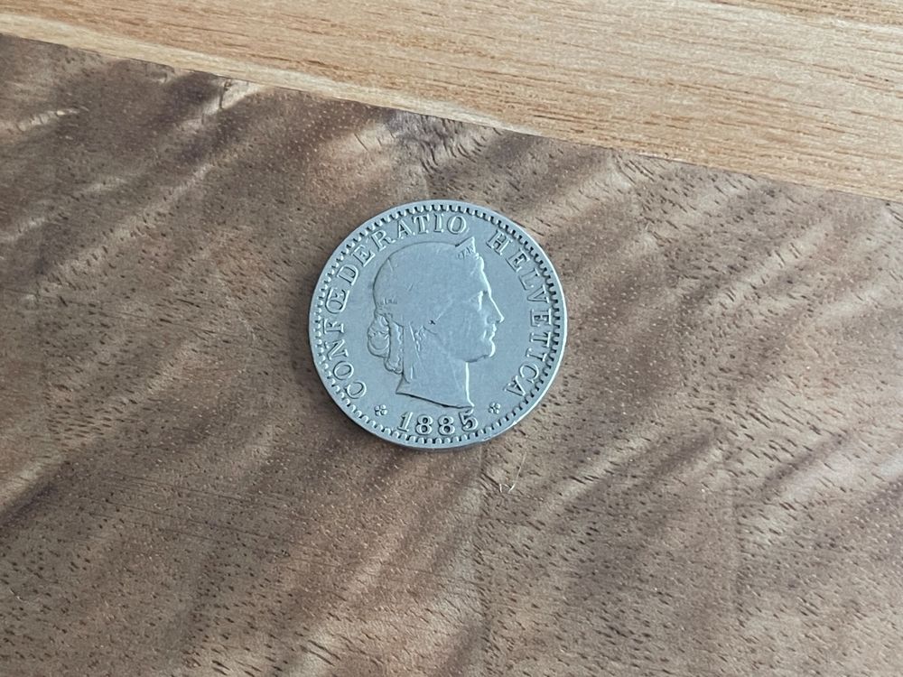 20 Rappen Münze - 1885 | Kaufen auf Ricardo