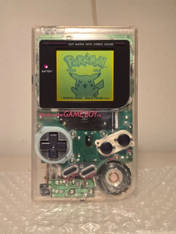 🕹️ Transparent Game Boy + Pokémon Jaune (FR) – Wie Neu! 🌟 (Neu (gemäss ...