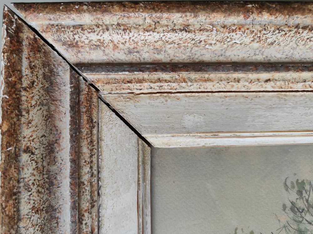 Aquarelle signée "maison de pêcheurs" lac de Neuchâtel (Gebraucht) in Tramelan für CHF 50 – mit ...