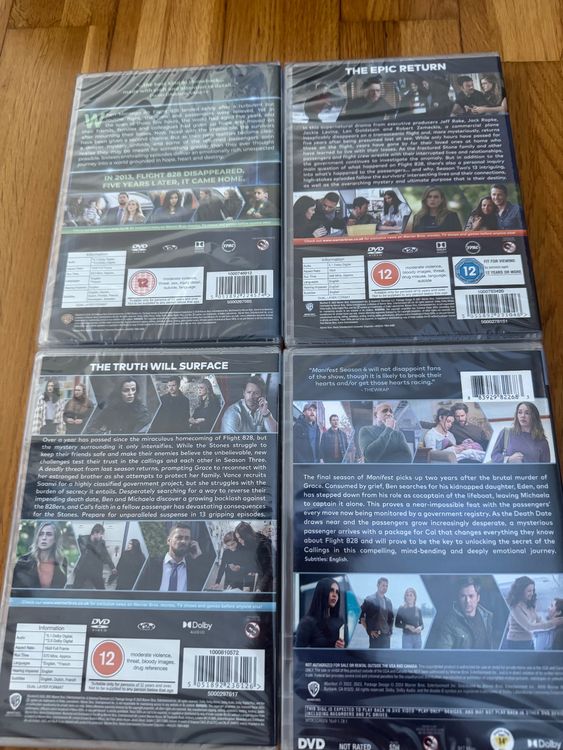 Manifest Seasons 1-4 DVD Box Komplett (EN) Neu & OVP Top! (Neu und ...