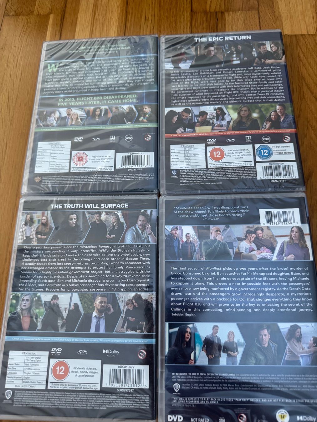 Manifest Seasons 1-4 DVD Box Komplett (EN) Neu & OVP Top! (Neu und ...