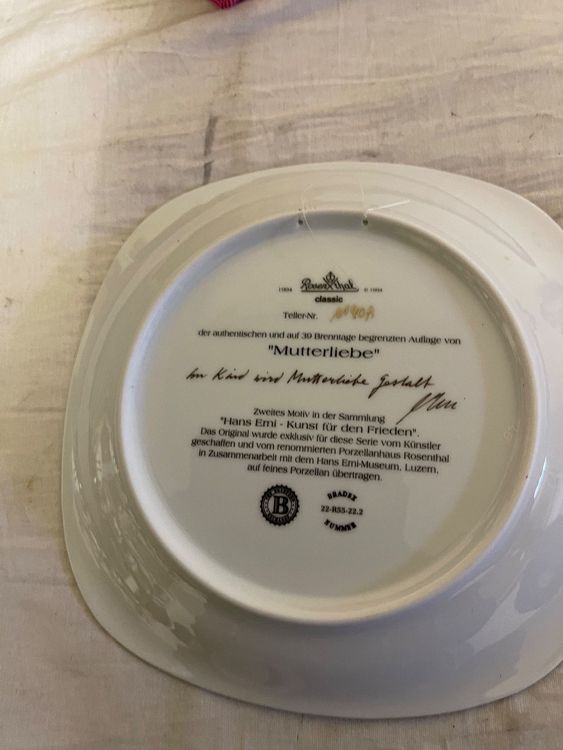 Sammelteller Hans Erni Rosenthal Nr (107 | Kaufen auf Ricardo