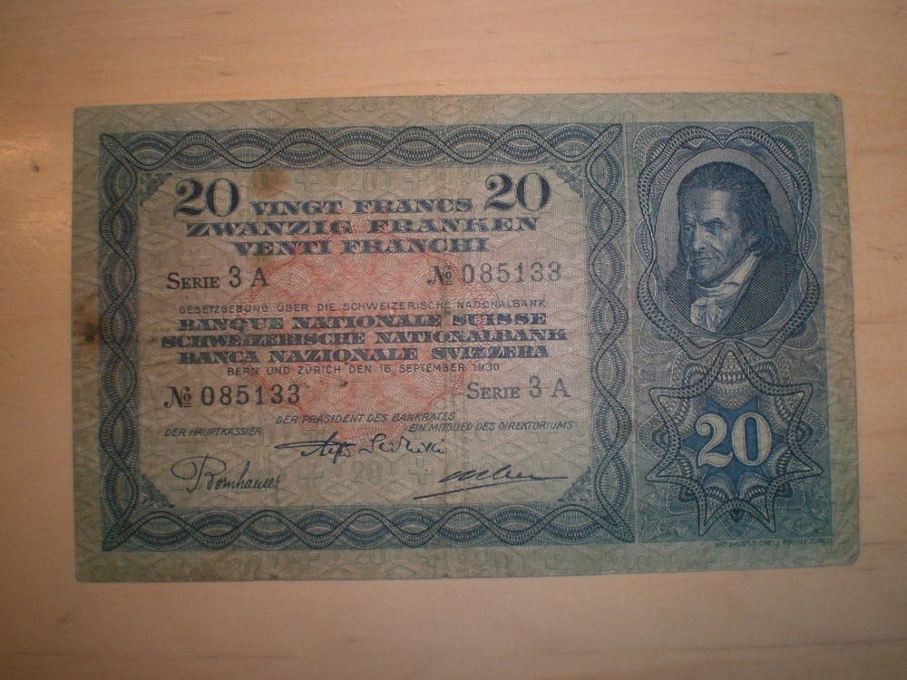 20 Franken Note | Kaufen auf Ricardo