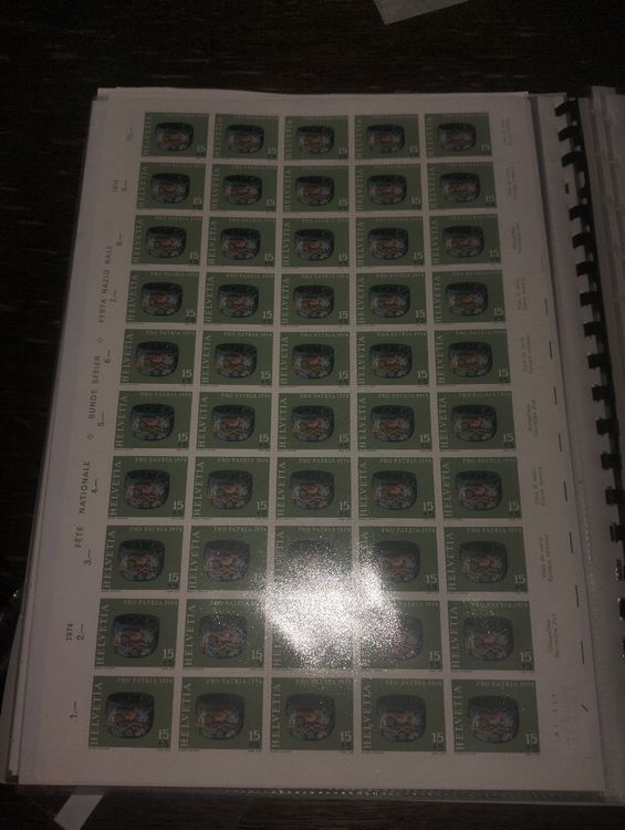 Pro Patria kompletter Bogen 1974 (Gebraucht) in Riniken für CHF 6 – mit Lieferung auf Ricardo kaufen