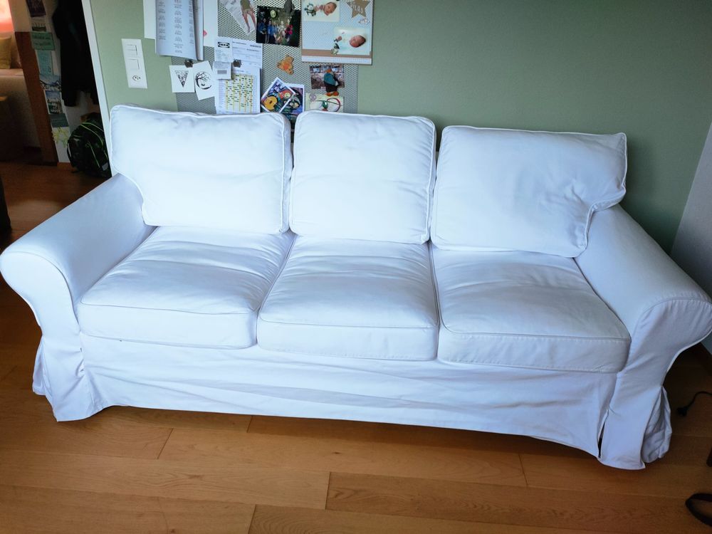 Bettsofa / Schlafsofa 3er Sofa Ektorp (Gebraucht) in Theilingen für CHF 50 – nur Abholung auf ...