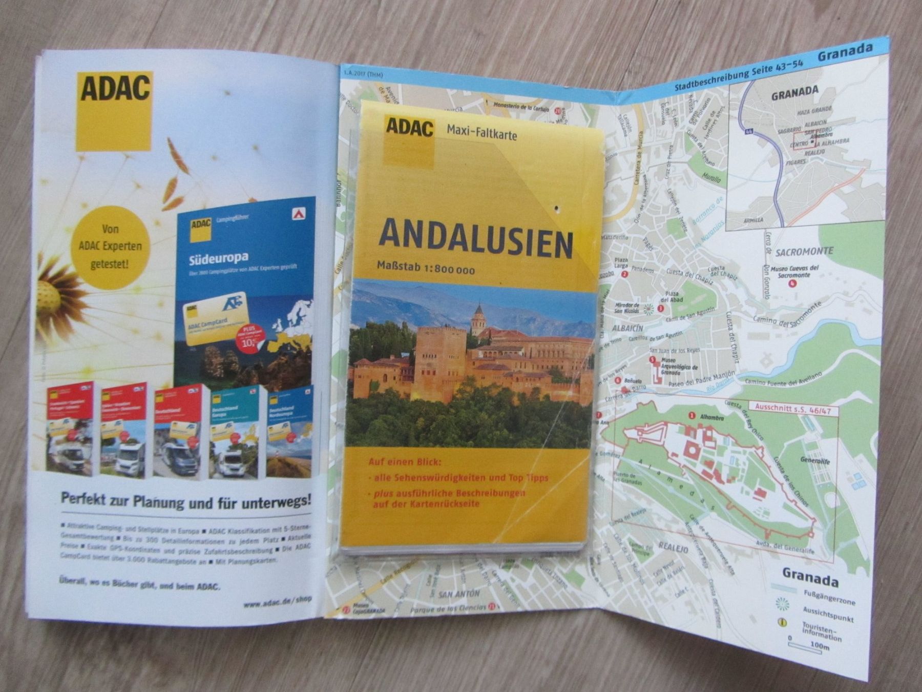 Reiseführer Andalusien ADAC mit Maxi Faltkarte (Neu (gemäss ...