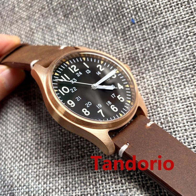 Tandorio Pilote Khaki Field Bronze 39mm automatique | Kaufen auf Ricardo