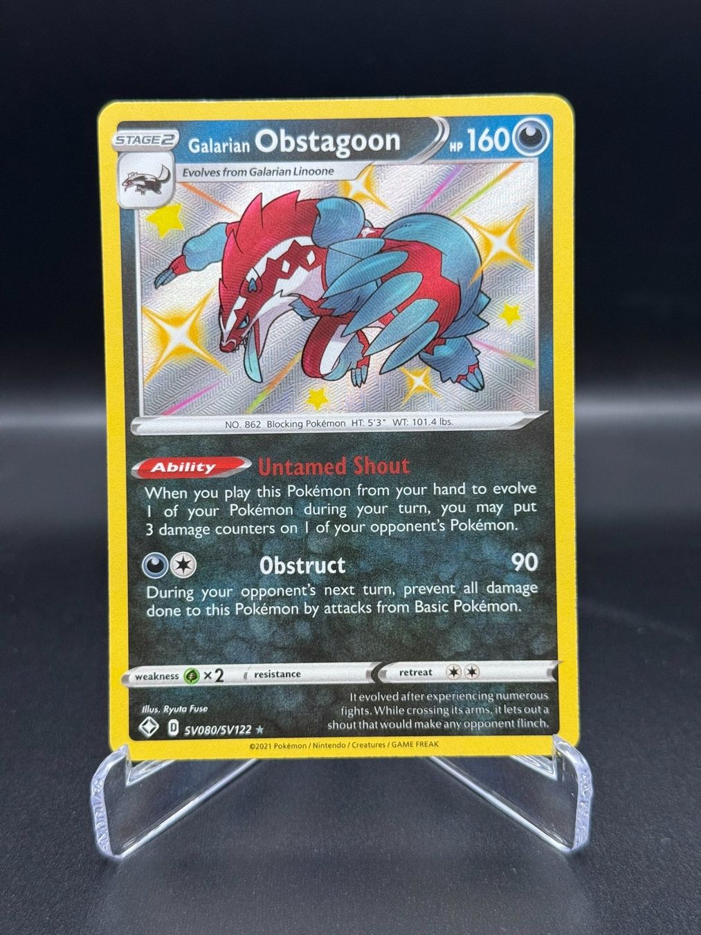 Galarian Obstagoon (SHF SV80) - Shiny Holo (Gebraucht) in Birmensdorf ...
