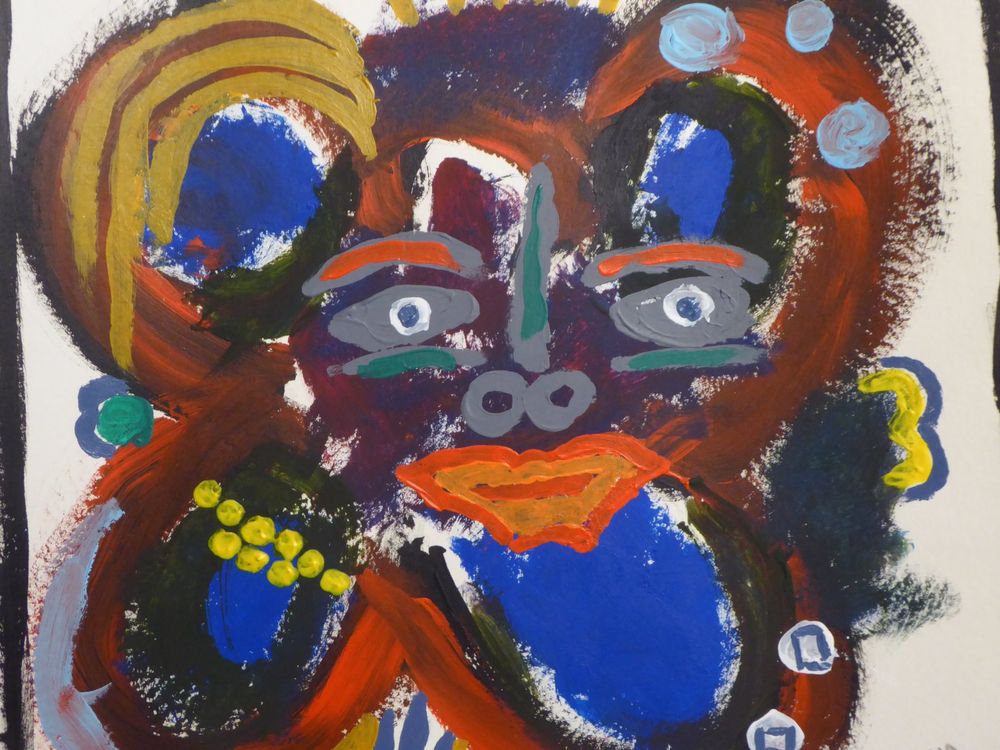 Kurt Lustenberger *53- Abstracktes Portrait Handsigniert (Gebraucht) in ...