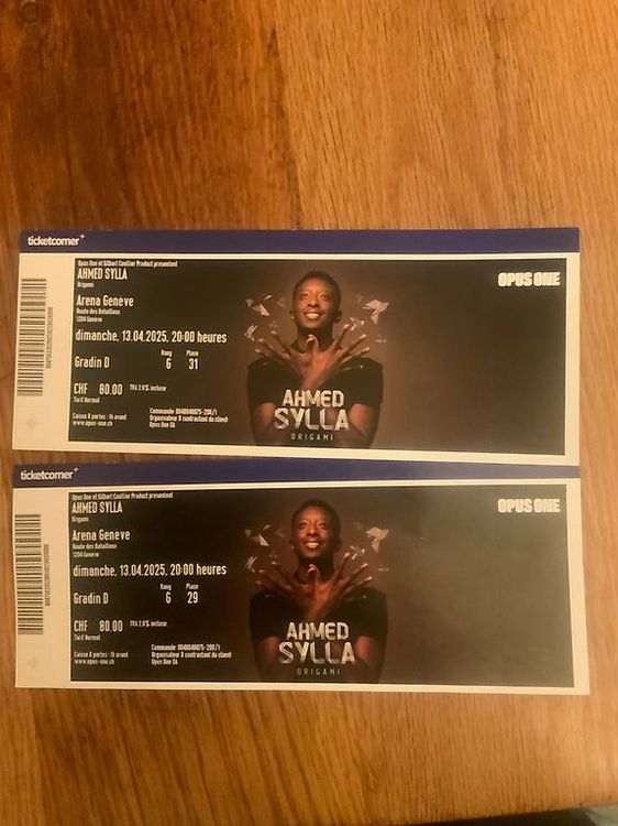 Billet Spectacle Ahmed Sylla | Kaufen auf Ricardo