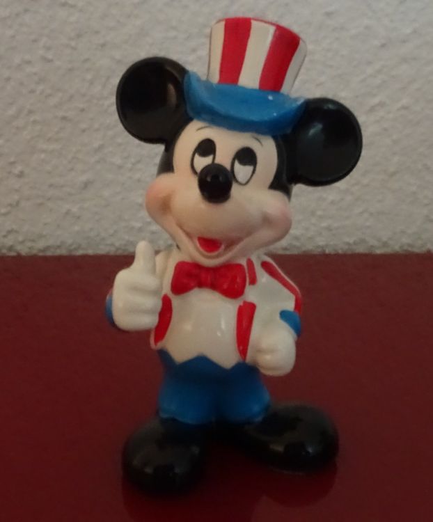 Vintage Porzellan Figur von Micky Maus Uncle Sam (Gebraucht) in Langnau ...