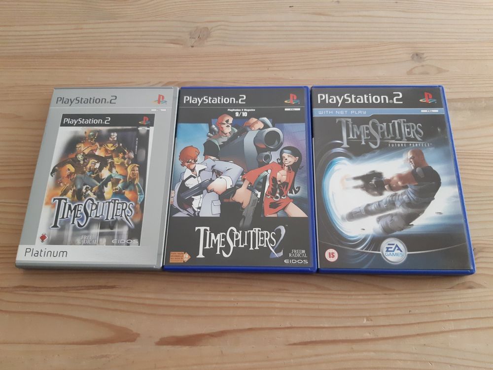Timesplitters Set: Time Splitters 1 + 2 + Future Perfect PS2 (Gebraucht ...