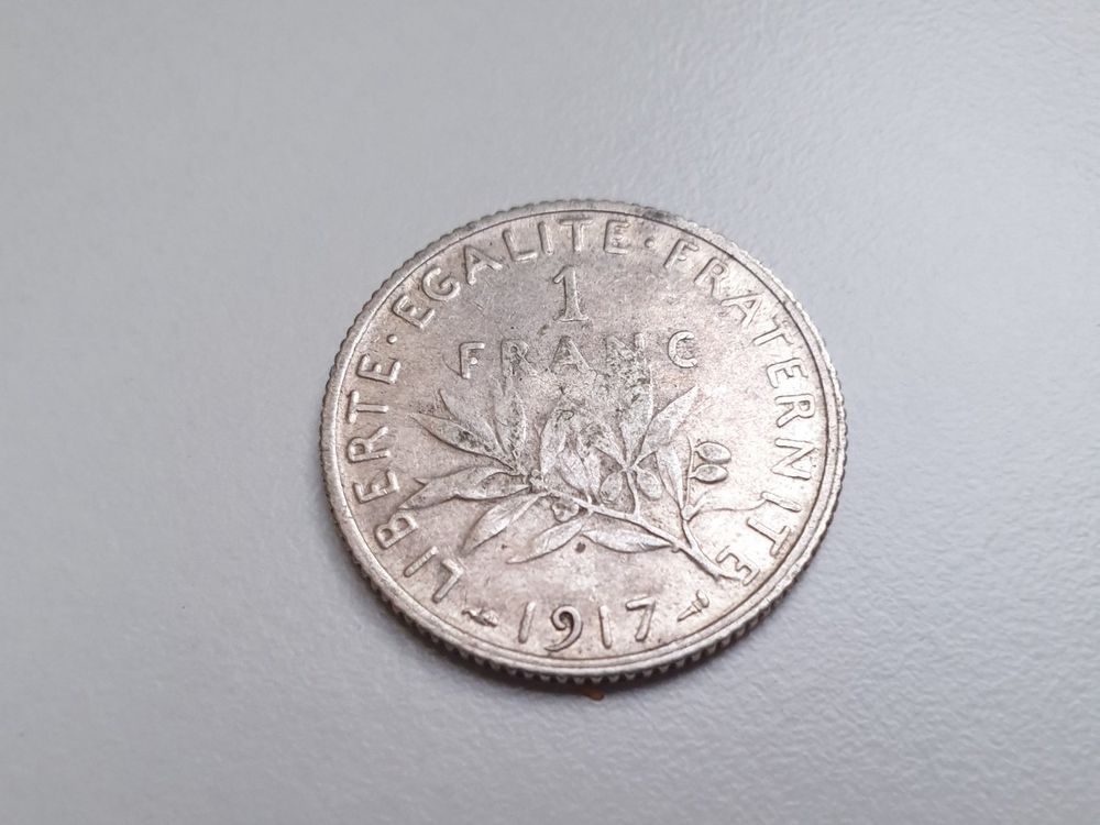 🇫🇷 France 1 Franc 1917 XF Silver 5g .835 (Gebraucht) in Pully für CHF 6.5 – mit Lieferung auf ...