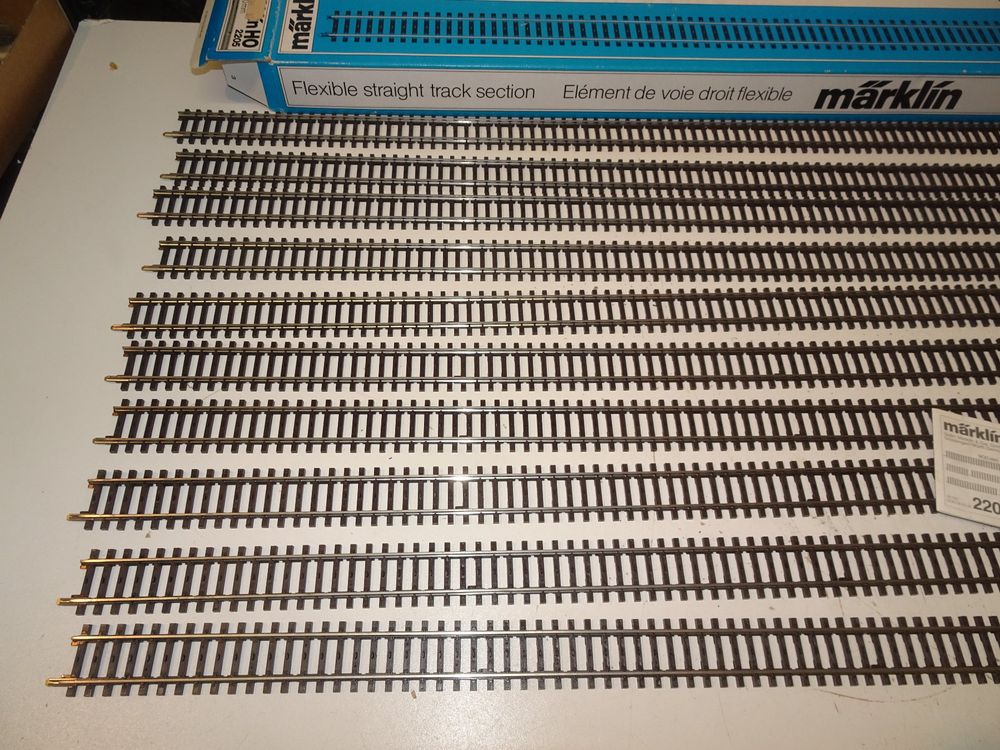 10 Märklin K-Gleis Schiene Flexschienen HO 2205 (4) (Neu (gemäss ...